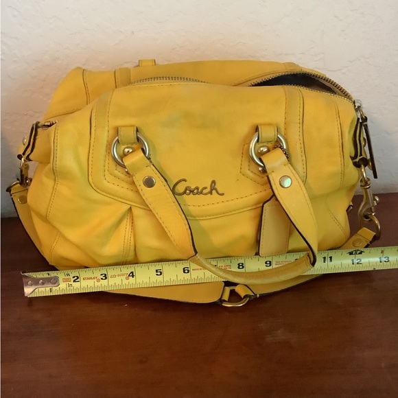 Coach | Bags | Coach Shoulder Bag Yellow | Poshmark